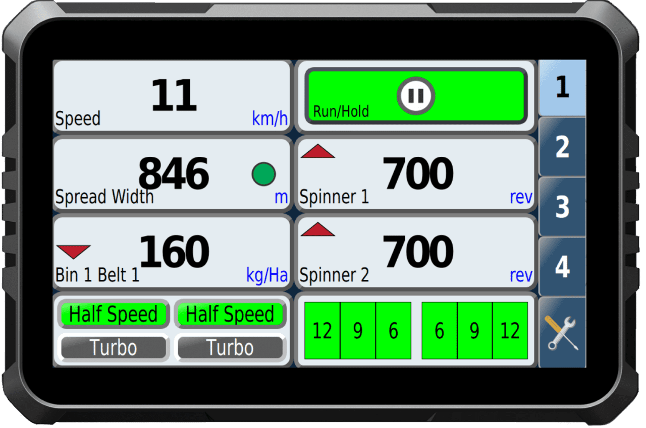 Spread rate controller - 7000 Series - 7300 - Farmscan AG
